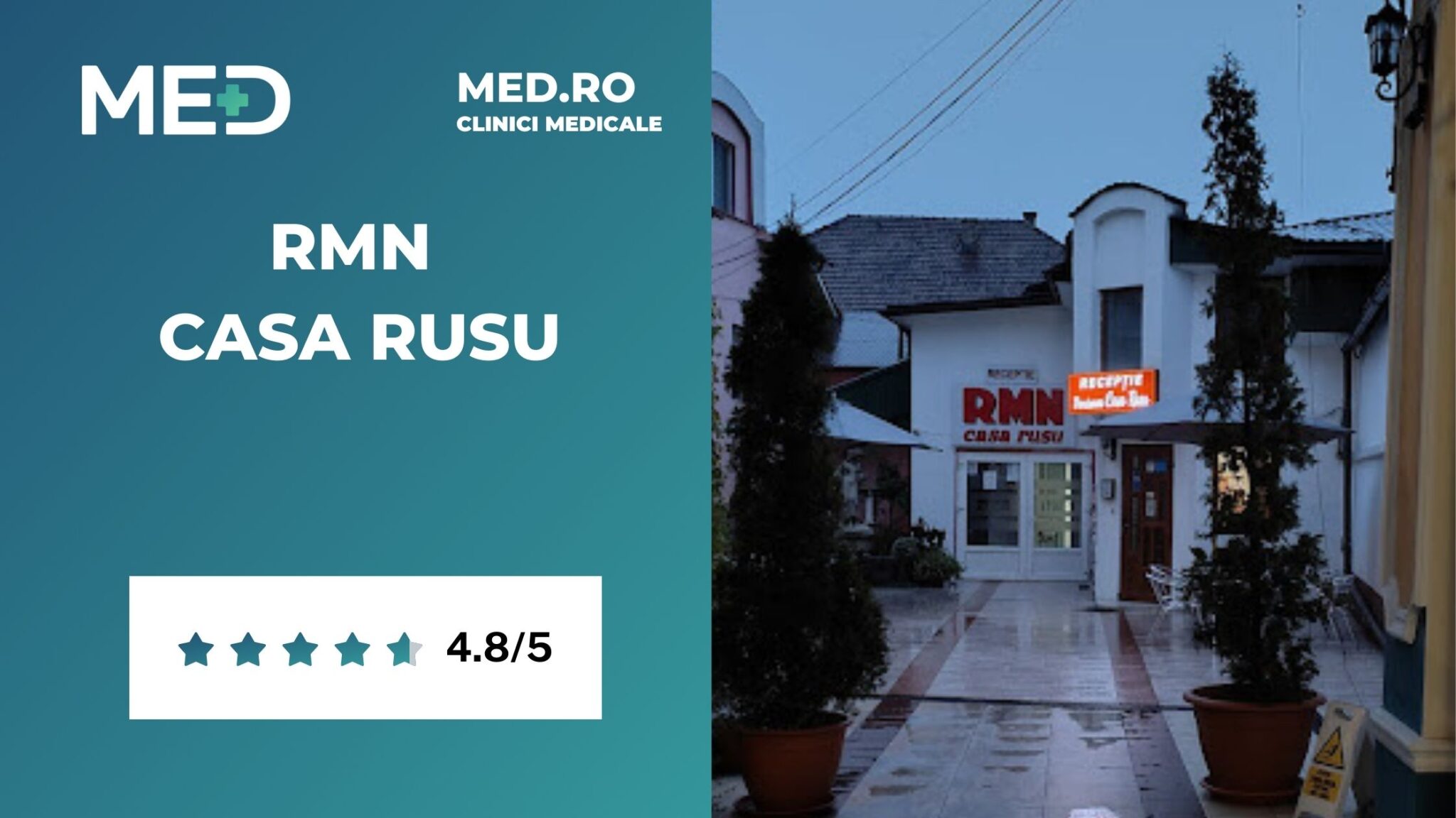 RMN deschis Cluj - Top 3 Clinci, Prețuri & Programare Online